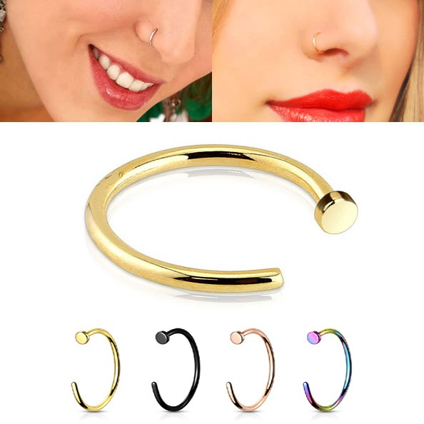 C Shape Non Piercing Fake Nose Ring (5 pcs) - Only 99 Shop BD