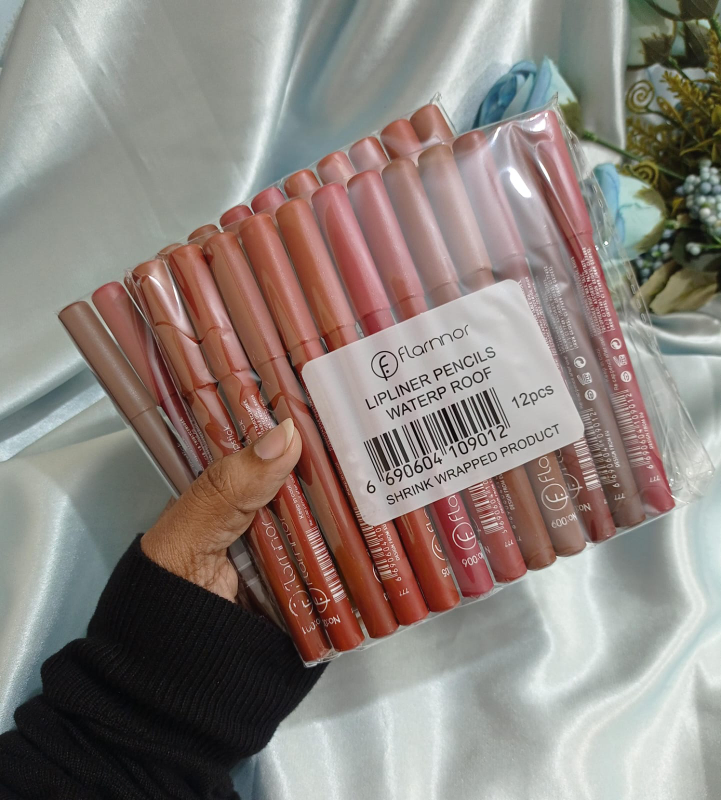 Flormar Matte Wooden Pencil Lip Liner Lipstick Set (12pcs) - Only 99 ...
