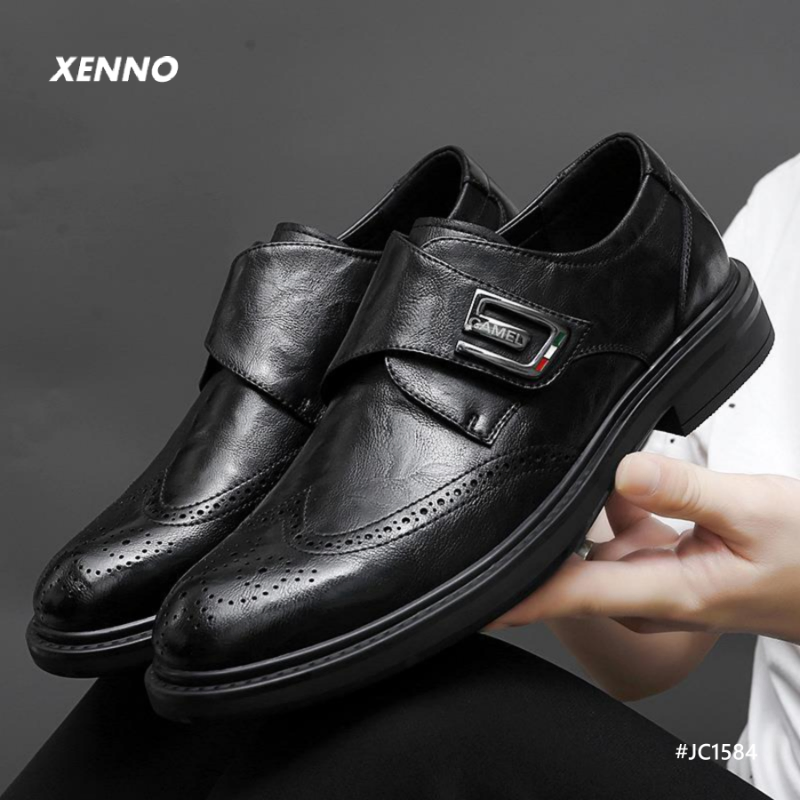 Premium Leather Classic Suit Trend Business Shoes - Xenno