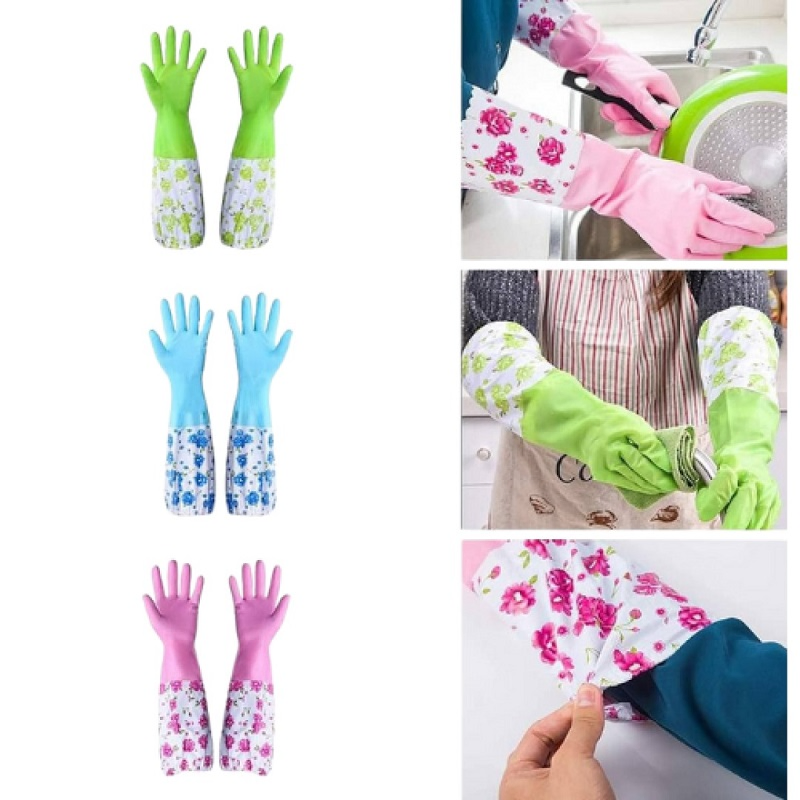 High-quality full hand gloves for kitchen (1 pair) - Shopnest BD