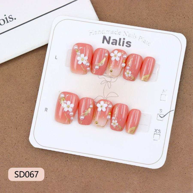 Glossy Designer Fake Nails (1 Set) - Only 99 Shop BD