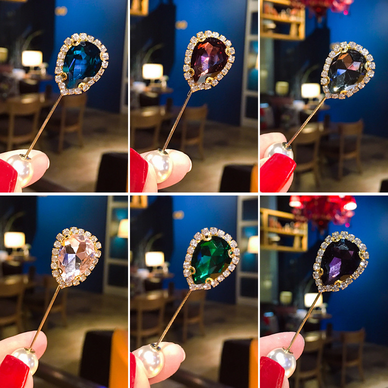 3 pcs Colorful Crystal Hijab Pin - Only 99 Shop BD