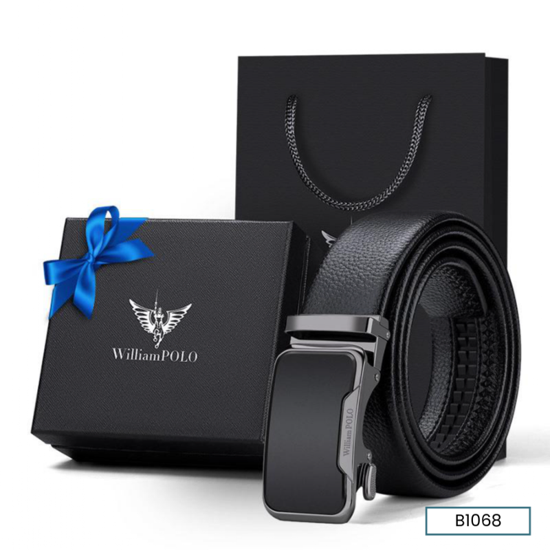 ECLIPSE LOCK MEN’S LEATHER BELT - William Polo