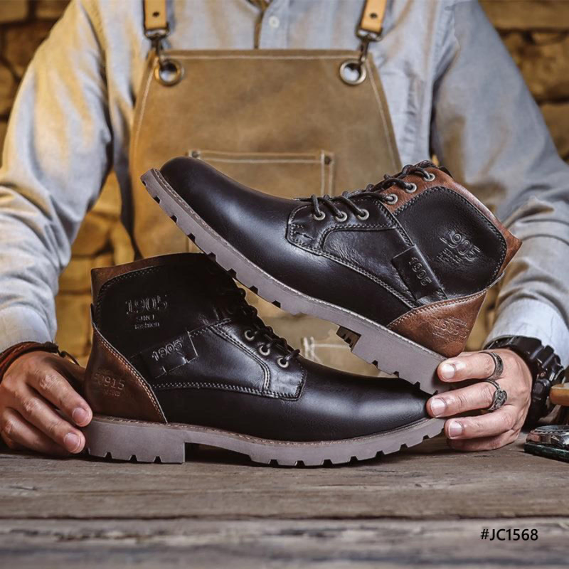 Premium Leather High-top British Martin Boots - KICK NATIONS