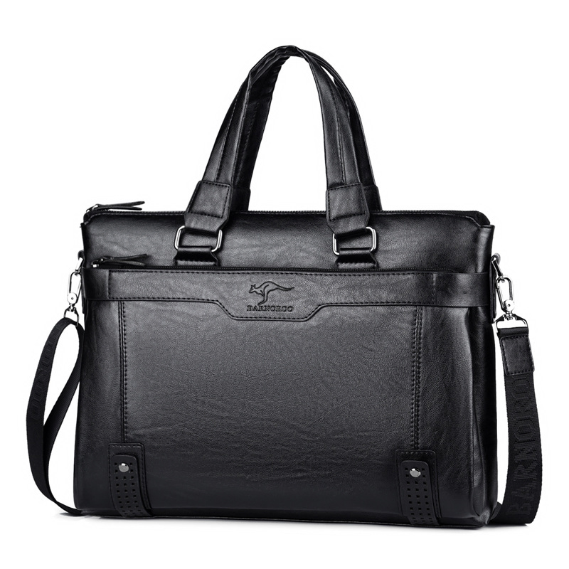 Soft Leather Men’s Office Messenger Bag - Travox.Shop