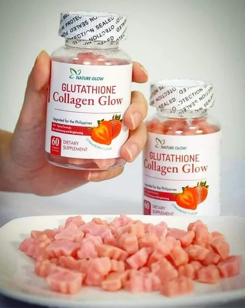 Nature Glow Glutathione Collagen Glow Strawberry Flavor, 60 Organic ...